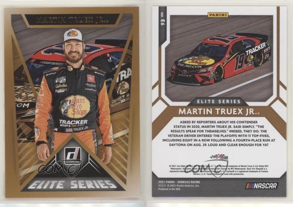 2021 Panini Donruss NASCAR Elite Series Retail Martin Truex Jr #E6 0s5 ...