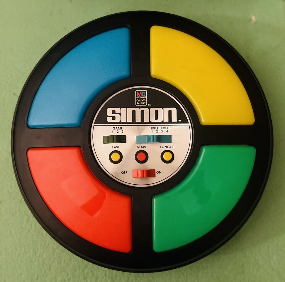 Vtg Simon Says Electronic Game USA Made Milton Bradley Original, Parts ...