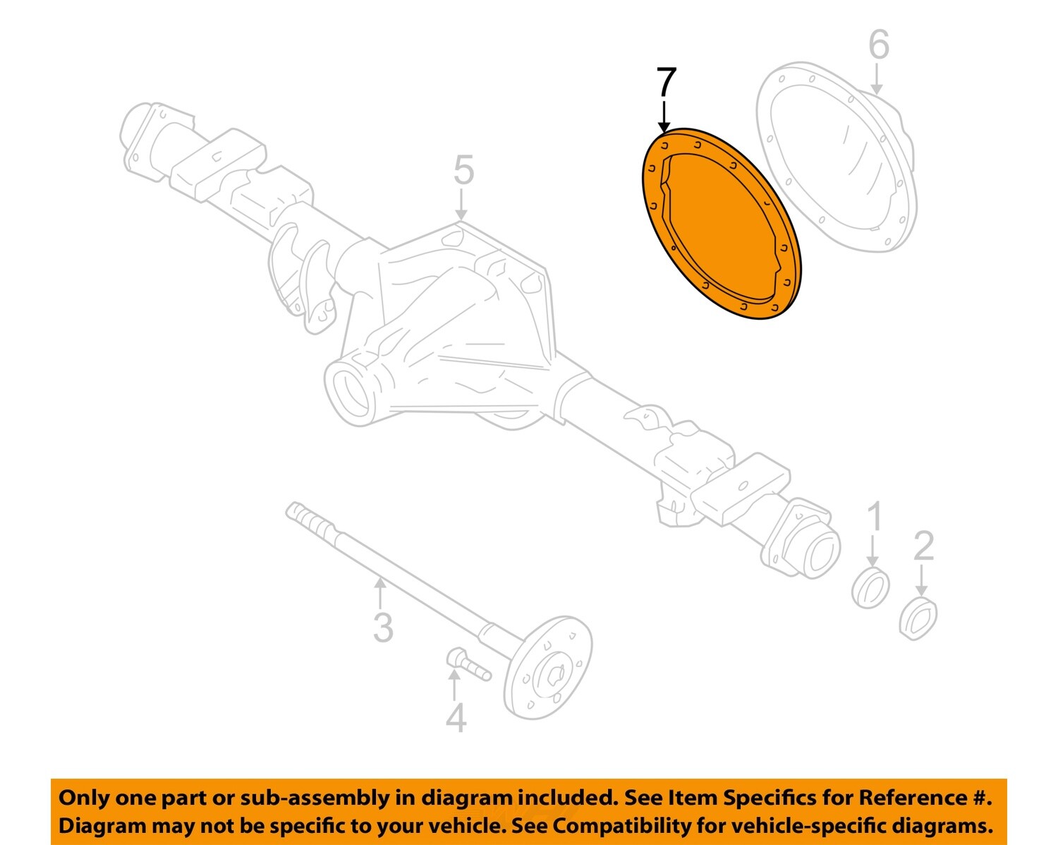 GM OEM Rear Axle-Differential Pumpkin Cover Gasket 15807693 | eBay