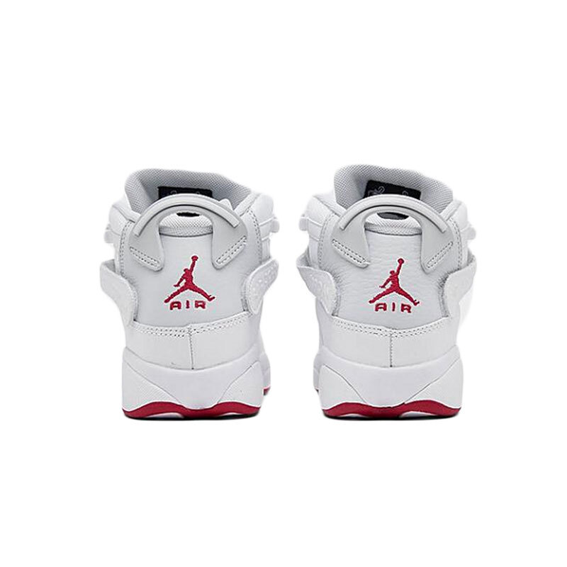 Nike Air Jordan 6 Rings GS Shoes Sneaker White Hibiscus Youth 323419 ...
