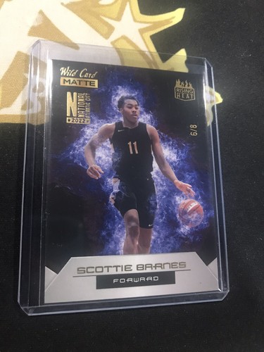 Scottie Barnes 2022 Wild Card Matte National Rising Heat Raptors 8/9 ...