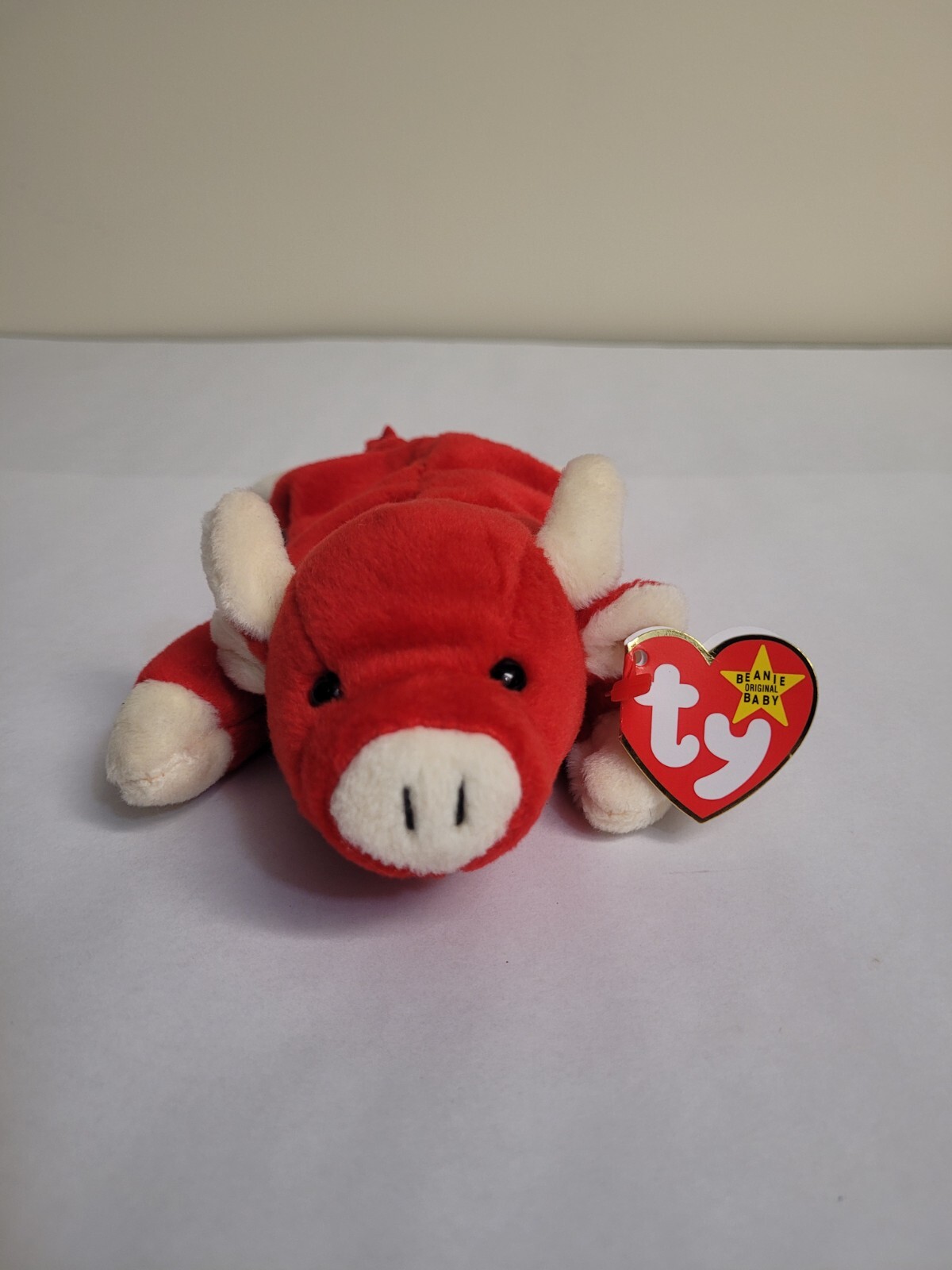 Ty Beany Baby Snort The Red Bull No Errors, Almost Perfect Condition | eBay