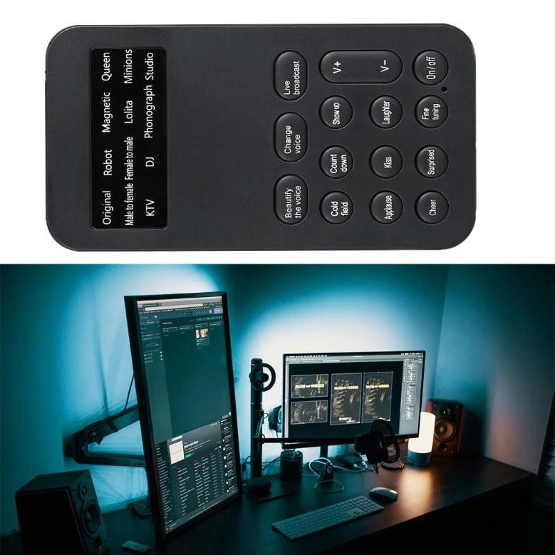 Voice Changer Microphone Handheld Modulator Device Scream Sound Effects ...