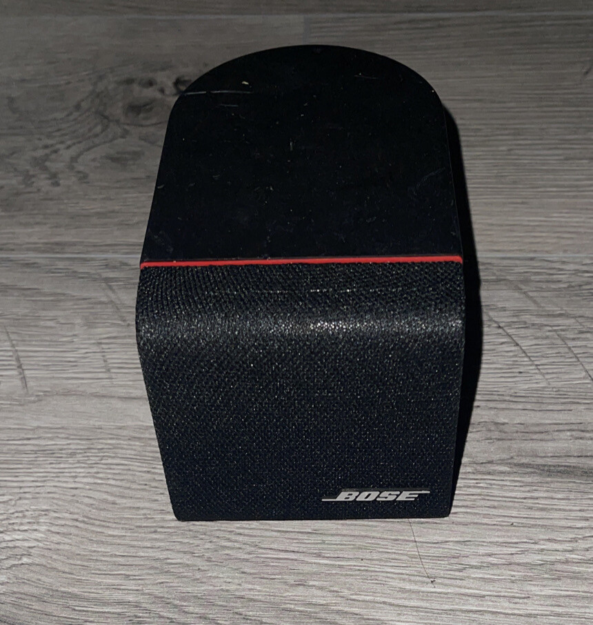 Bose single cube Acoustimass speaker, Black, Red Line, Wired Hookups ...