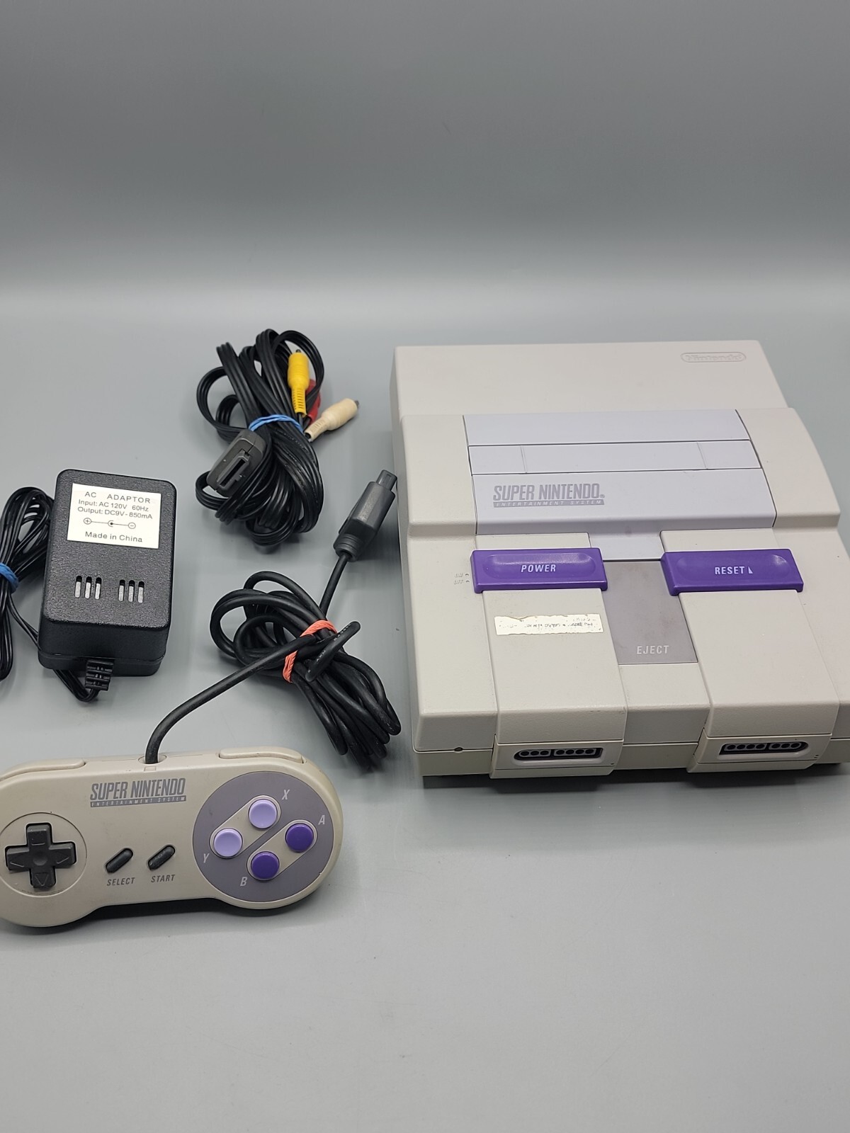 Super Nintendo Console Back