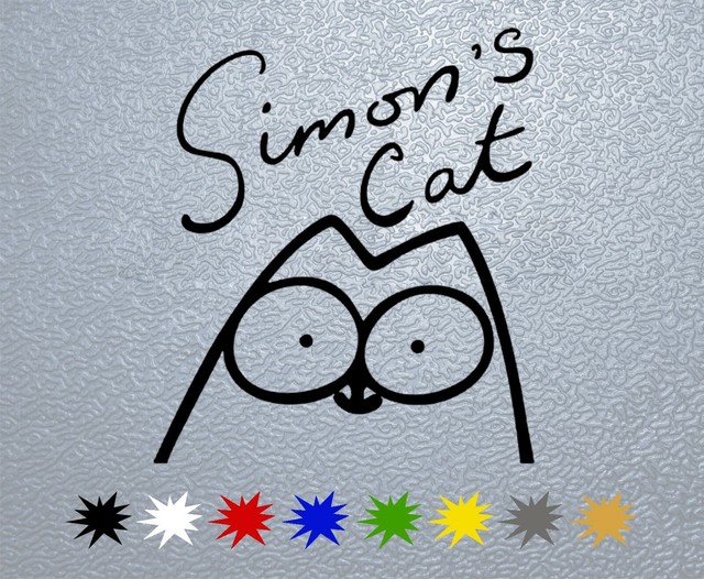 STICKER PEGATINA DECAL VINYL Simon's Cat With Signature | eBay