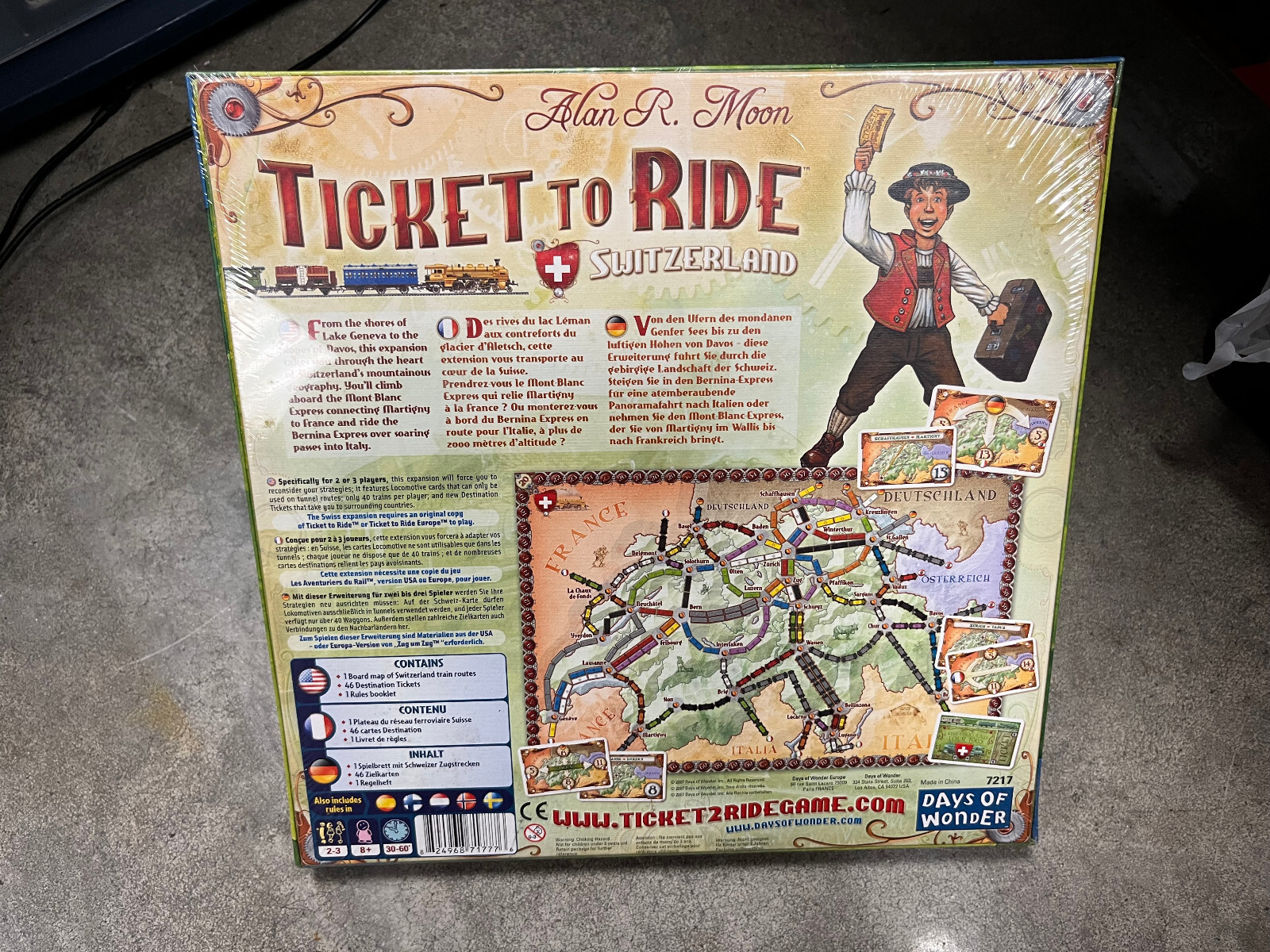 1x Ticket to Ride Switzerland 2007 Edition Board Games for sale online ...