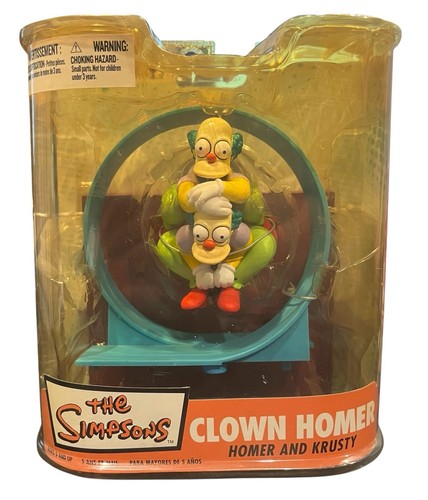 McFarlane Toys The Simpsons Clown Homer and Krusty Figure | eBay