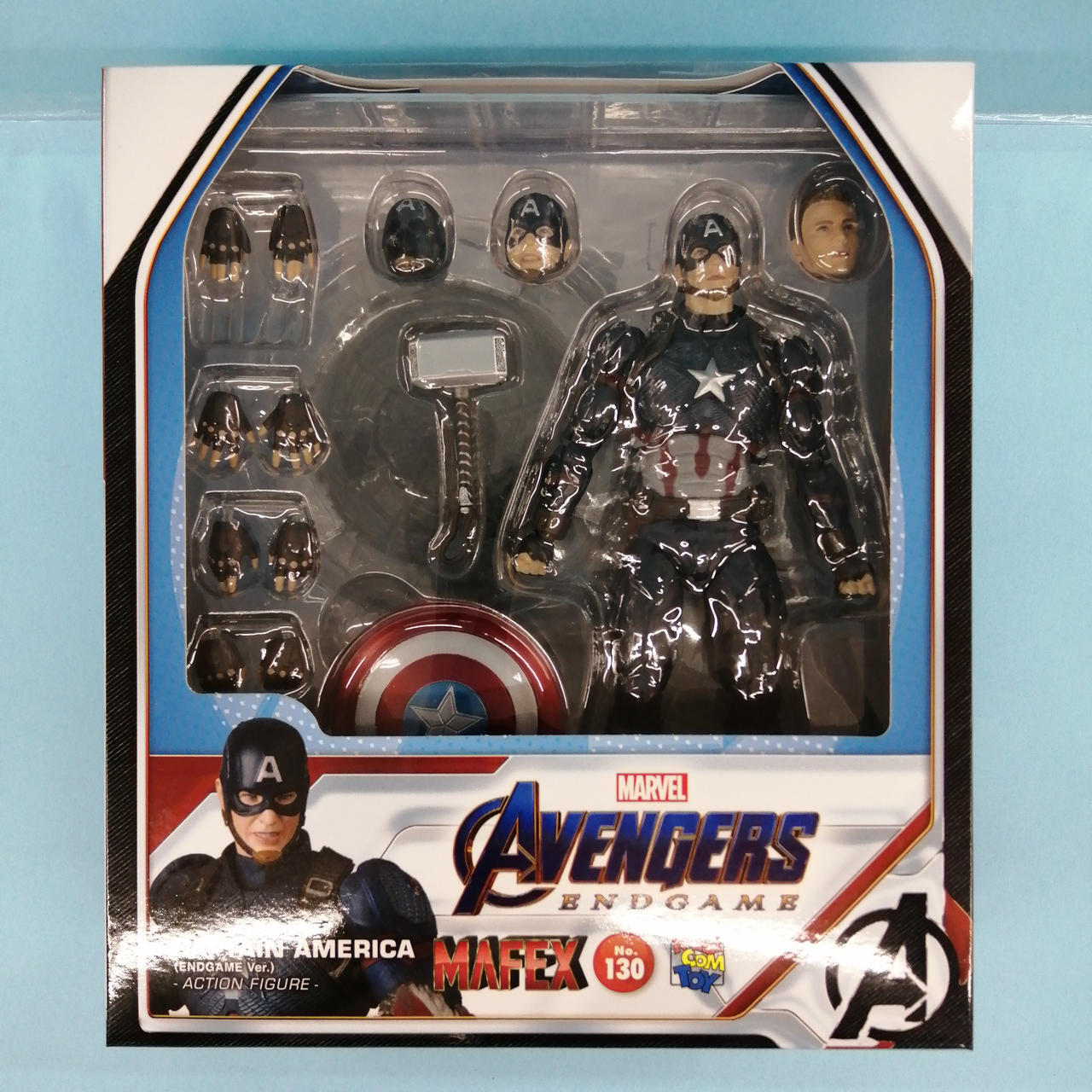 MAFEX MCU AVENGERS ENDGAME CAPTAIN AMERICA No. 130 Action Figure from ...
