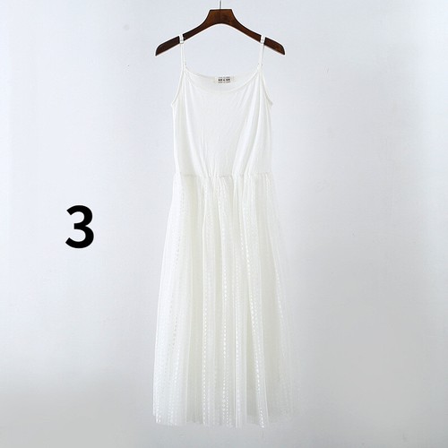 Lady Dots Lace Mesh Extender Dress Petticoat Full Slip Layered ...