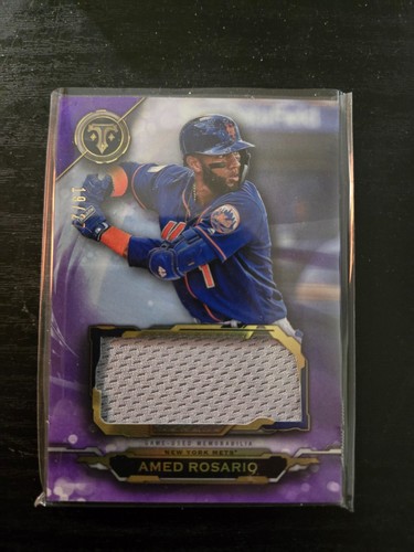 2019 Topps Triple Threads Jumbo Relics Purple /18 Amed Rosario Mets ...
