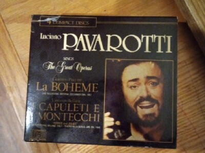 Pavarotti Sings Great Operas 4 CD set La Boheme Capuleti Montecchii ...