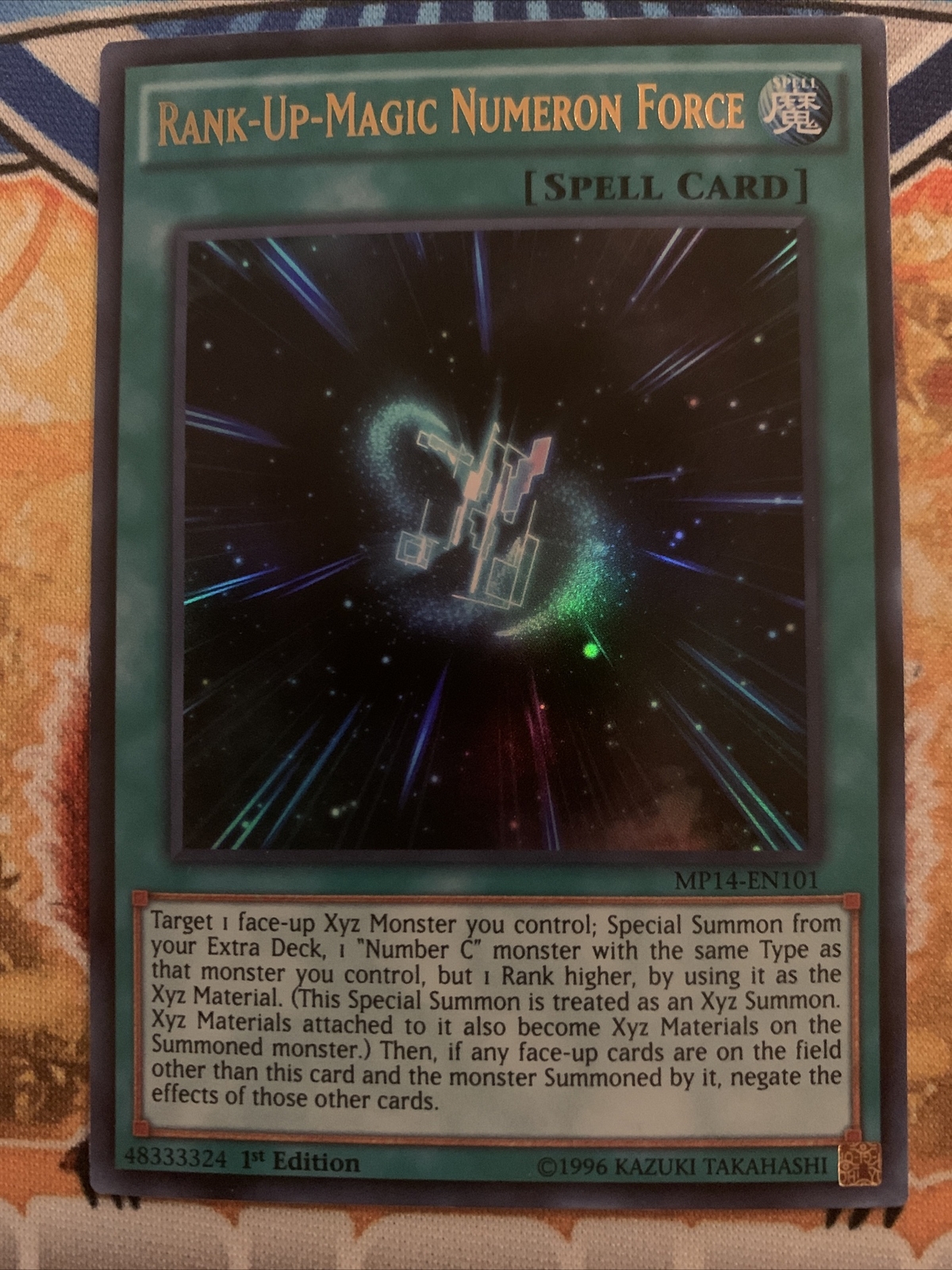 YUGIOH Rank-Up-Magic Numeron Force MP14-EN101 1ST EDITION NM NEVER ...