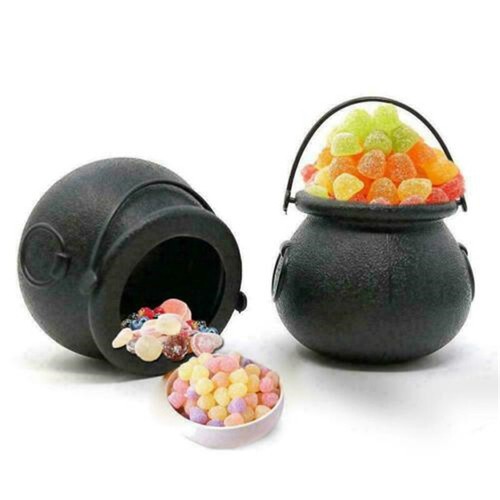 Halloween Props Pot Buckets Pot Candy Trick Skull Witch Cauldrons Mini ...