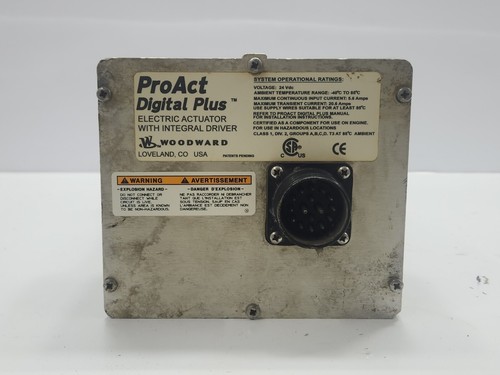 WOODWARD 8404-010 PROACT DIGITAL PLUS ELECTRICAL ACTUATOR WITH INTEGRAL ...