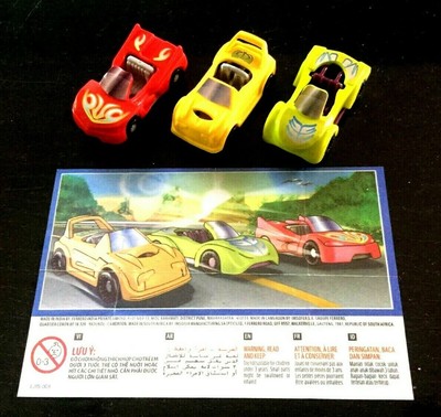 KINDER JOY COMPLETE SET CABRIOLET CARS SE507 SE508 SE551 | eBay