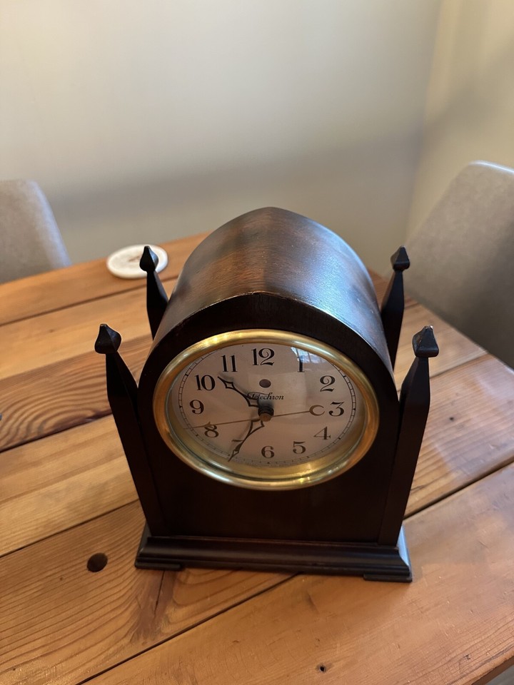 Vintage Mahogany 1930's Telechron Model 524 "Oxford" Cathedral Clock ...