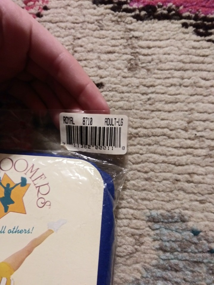 NEW NWT JB Bloomers Briefs Bright Blue Adult size L cheer dance skating ...