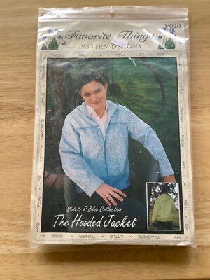 Favorite Things Pattern Designs SEWING PATTERN Hooded Jacket Sizes 4-22 ...