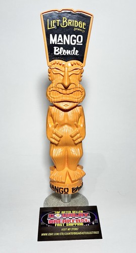 Lift Bridge Brewing Company Mango Blonde Orange Tiki Beer Tap Handle 11 ...