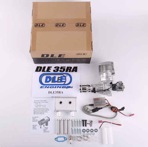BRAND NEW DLE35RA Engine W/Electronic Igniton &Muffler For 30CC 35CC RC ...
