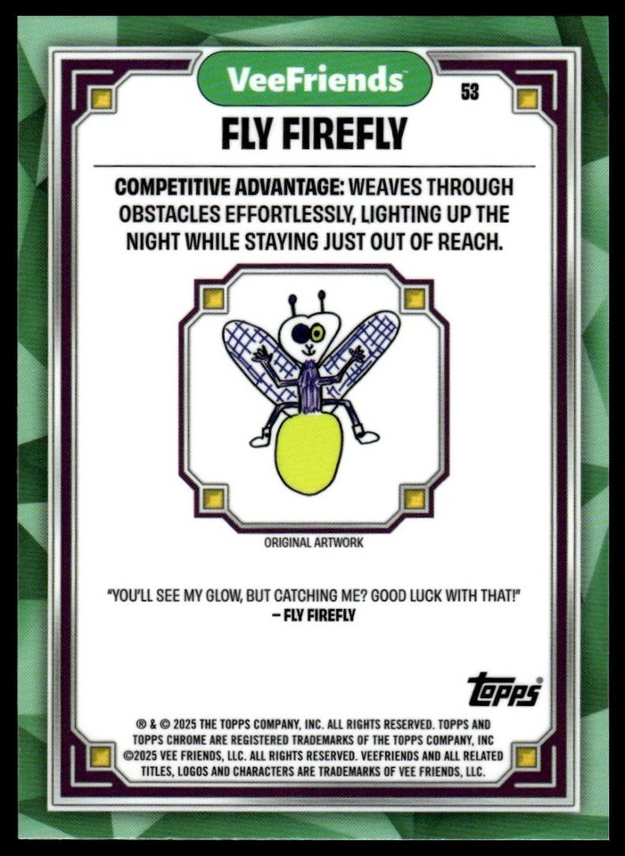 2025 Topps Chrome VeeFriends Fly Firefly #53 | eBay