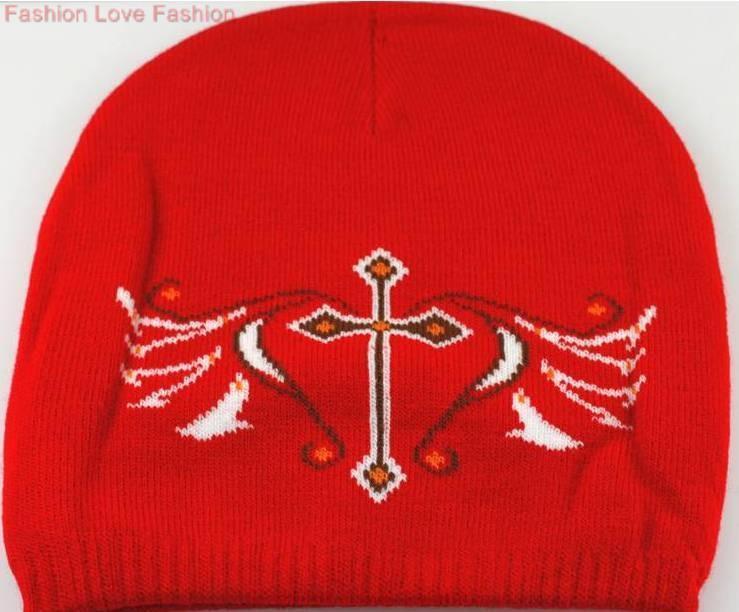 1 Piece Men's Boy's Winter Ski Knit Cross Design Beanie Hat PREMIUM ...