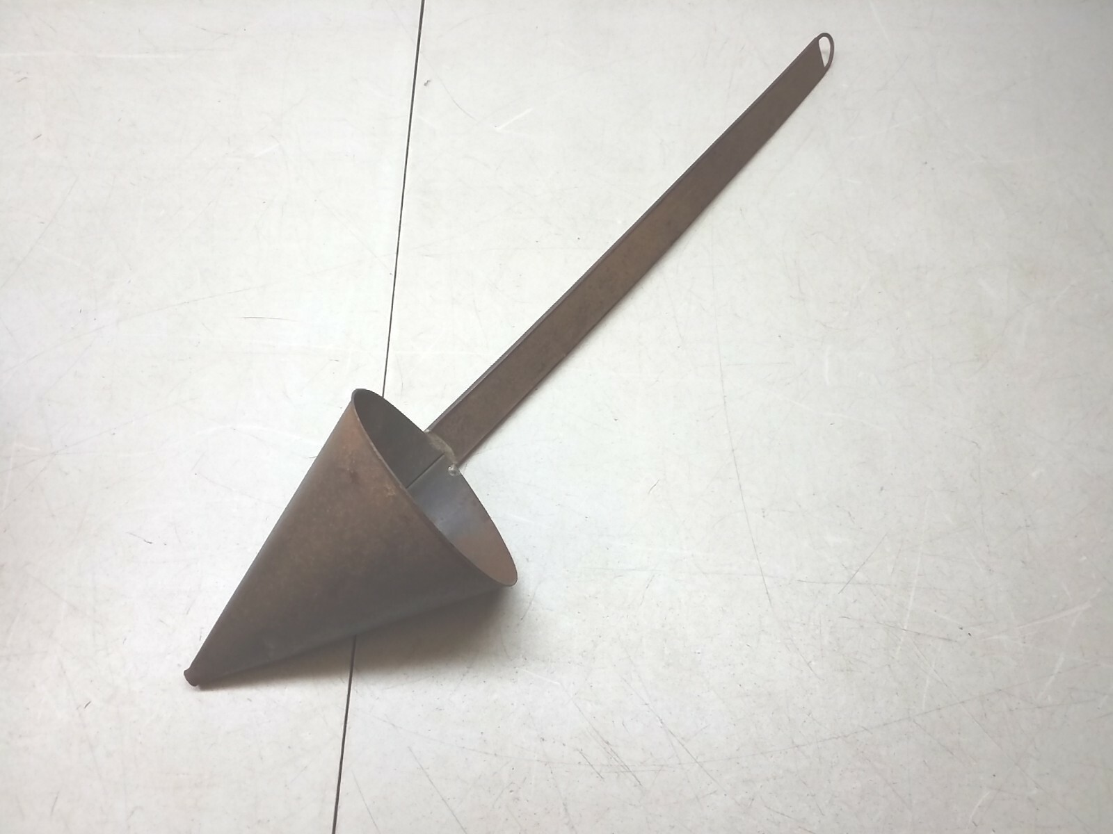 Long Handled Metal Funnel Vintage Decorative Farm Agriculture ...