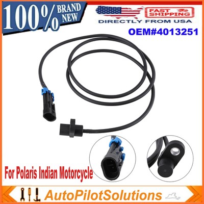 1PCS New For Polaris Indian Motorcycle Wheel Speed Sensor 4013251 Black ...