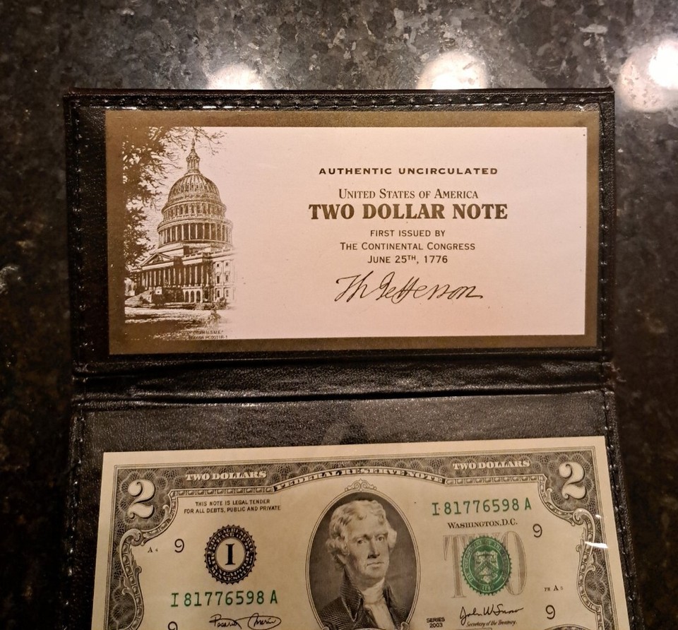 Authentic Uncirculated Two Dollar Note I 81776588 A 2003 Series With ...