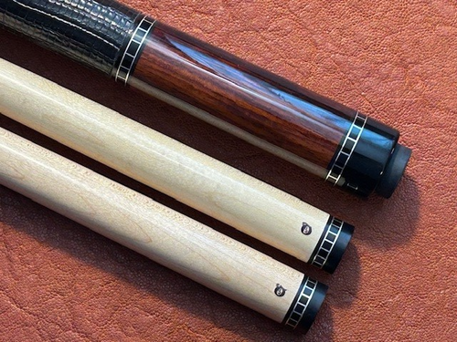 Pat Diveney Custom Pool Cue W/ 2 Maple Shafts. Leather Wrap. | eBay