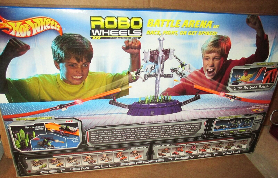 MATTEL HOT WHEELS ROBO WHEELS, BATTLE ARENA... ..NEW...NRFP | eBay