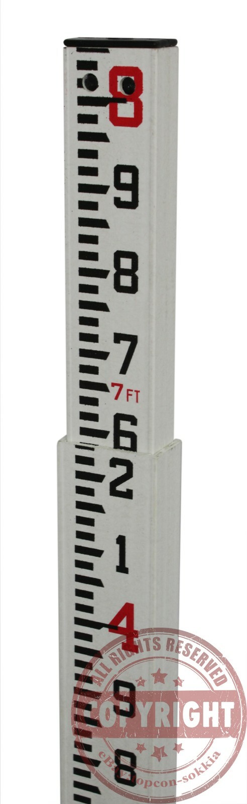 SECO CRAIN 8' FIBERGLASS 10TH GRADE ROD,LASER LEVEL,BUILDERS,TOPCON ...