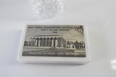 Unity World Headquarters Activities Center Unity MO. 1975 Marble Plaque ...
