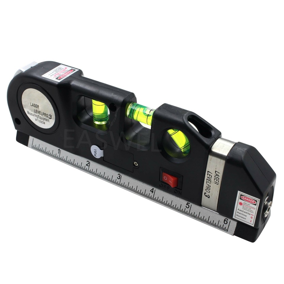 Multipurpose Laser Level Vertical Horizon Measuring Tape Aligner Metric ...
