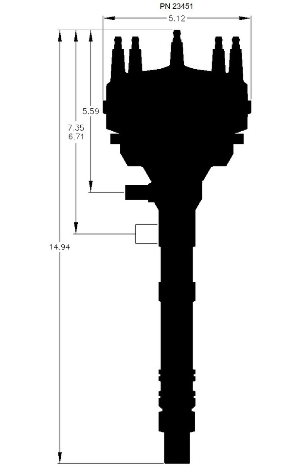 23451 Chevy Cam Sync Distributor, Hall Effect, Large Cap 85132234516| eBay