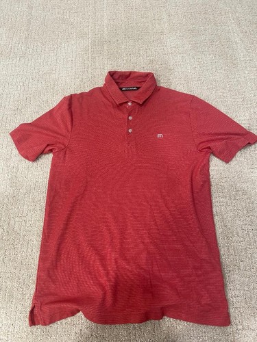 Travis Mathew Stylish Red Golf Work Polo SMALL | eBay