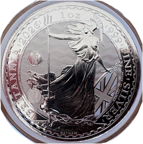 1oz .999 Fine Silver - 2026 Silver Bullion Britannia Singapore Merlion ...