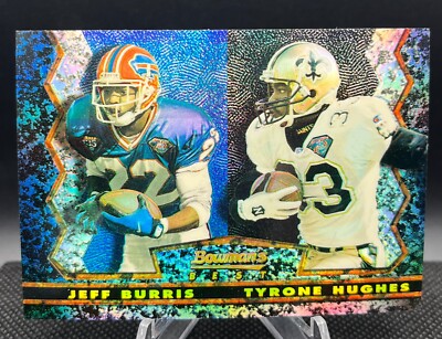 1994 Stadium Club Bowman's Best Refractor Jeff Burris / Tyrone Hughes ...