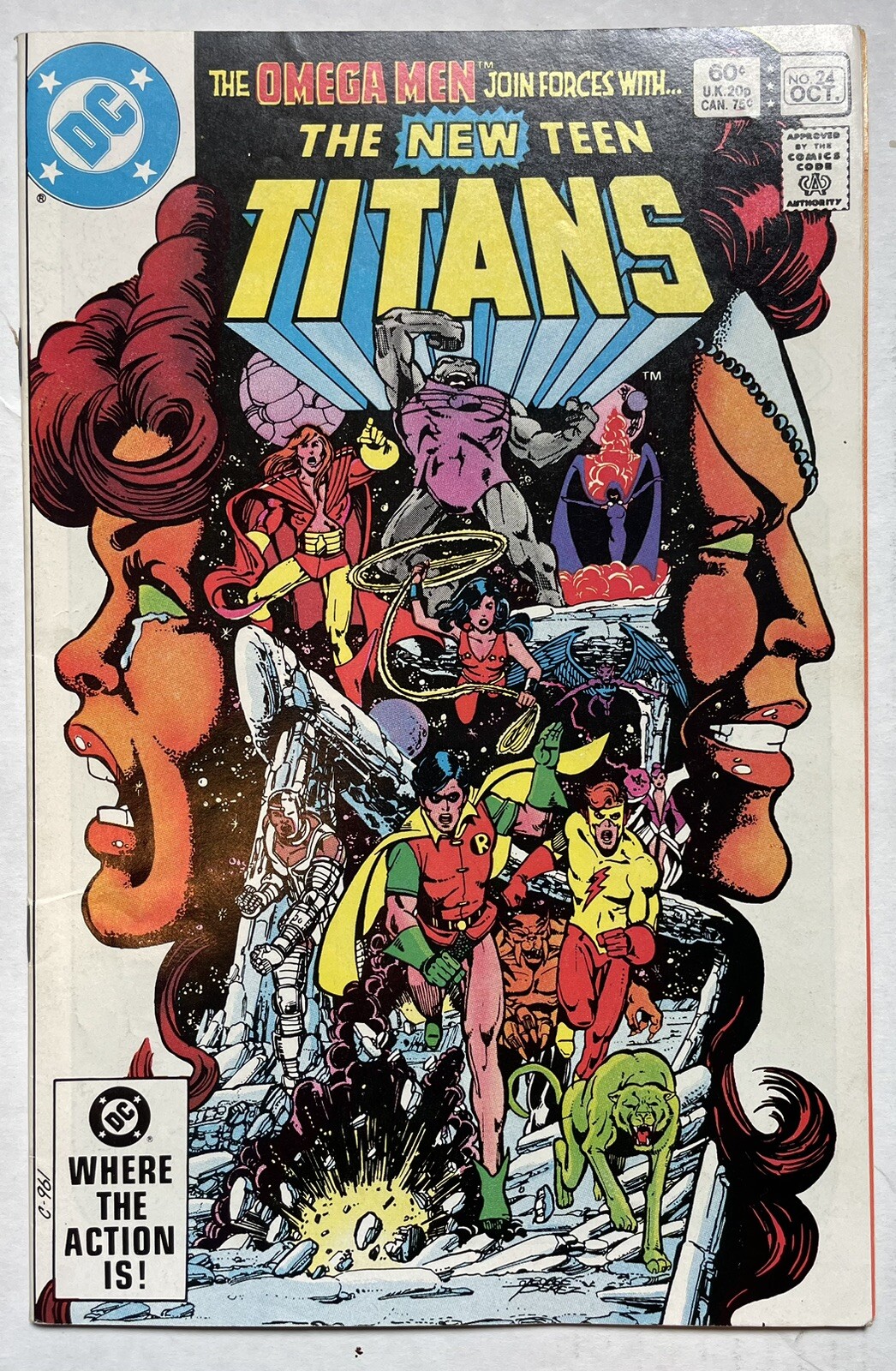 NEW TEEN TITANS #24 (DC 1982) Omega Men, 1st Appearance of X’Hal • FN ...