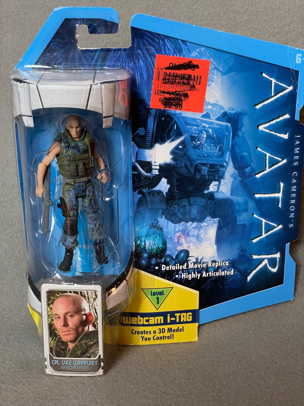Mattel James Cameron's Avatar CPL Lyle Wainfleet Movie Figure NRFB 2009 ...