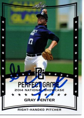 Gray Fenter 2014 Leaf Perfect Game Signed Card | eBay