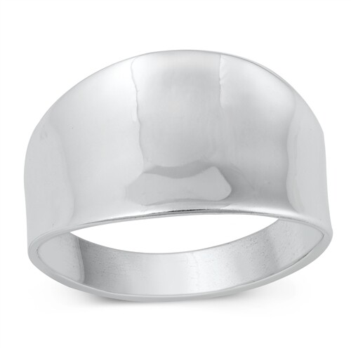 925 Sterling Silver Classic Wide Wedding Band 14 MM Ring Sizes 5 to 10 ...