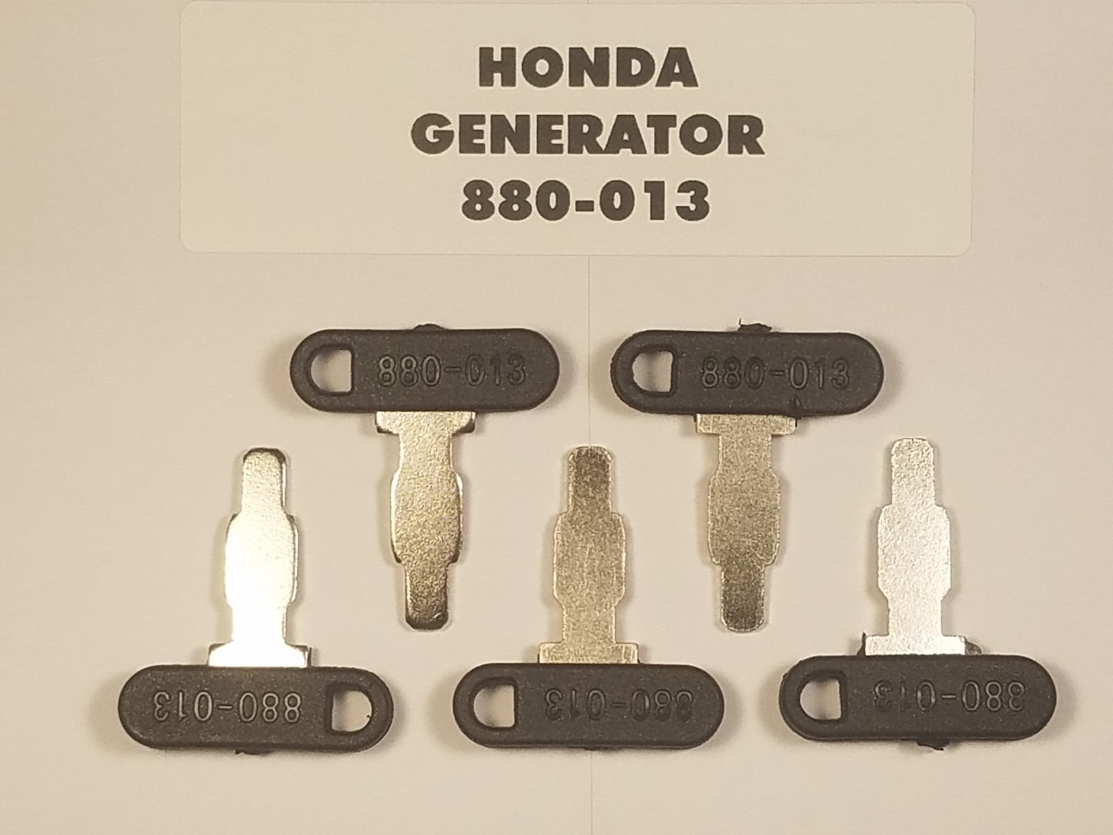 (5) Honda Generator Keys 880-013 Ignition Starter Keys, Honda Equipment ...