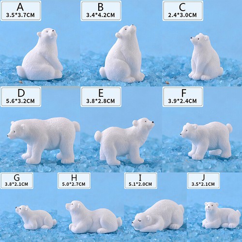 polar bear Mini Miniature Fairy Garden Ornament Decor Pot Craft Accessories -DT | eBay