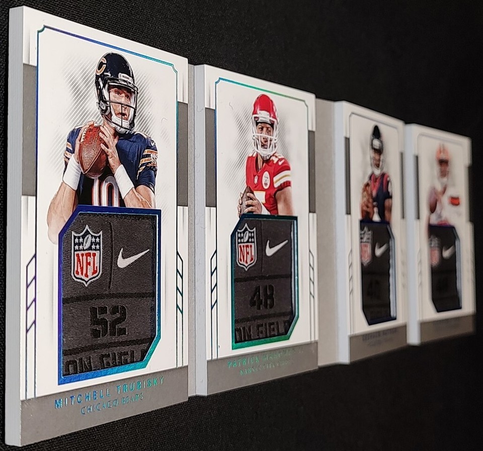 TRUE 1/1 RC JSY PATRICK MAHOMES NFL SHIELD PATCH ROOKIE 2017 National ...