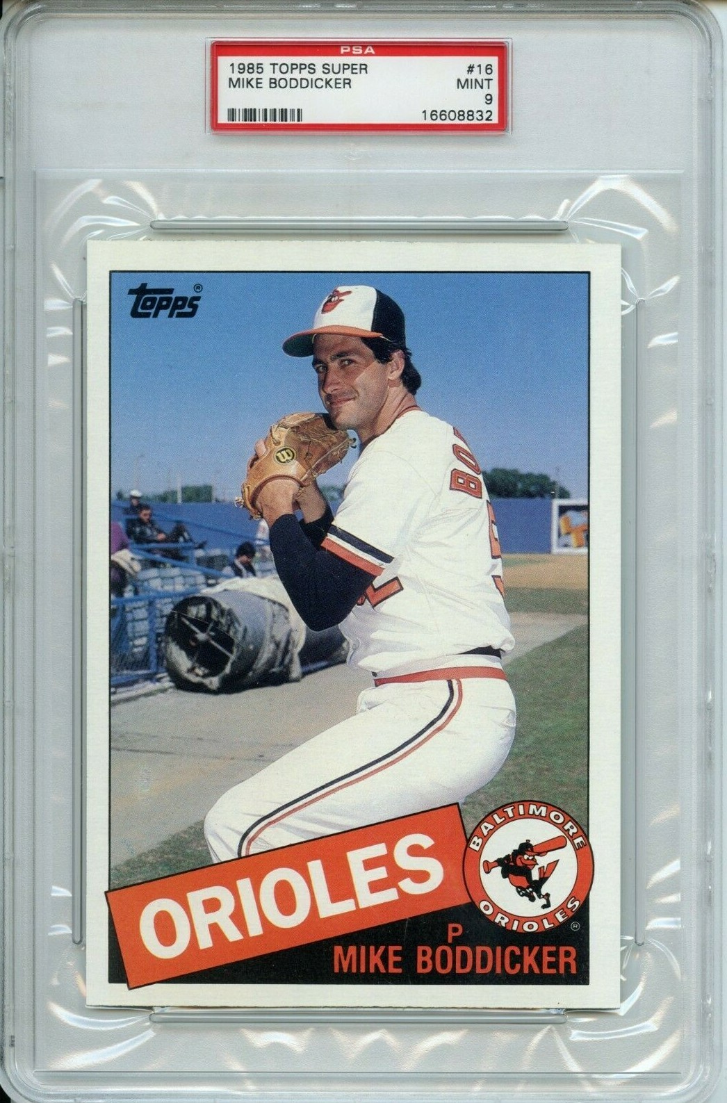 1985 Topps Super #16 Mike Boddicker PSA 9 Mint Baltimore Orioles | eBay