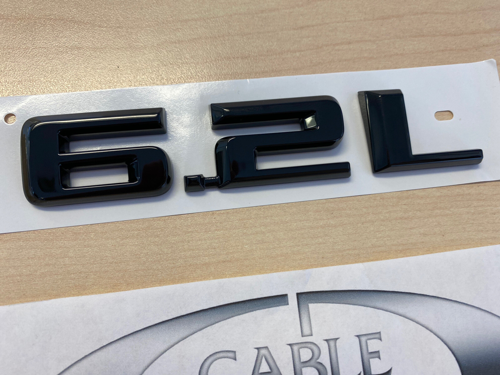 2020 Chevrolet Trail Boss Genuine 6.2L Badge Plate 84300981 Gloss Black ...