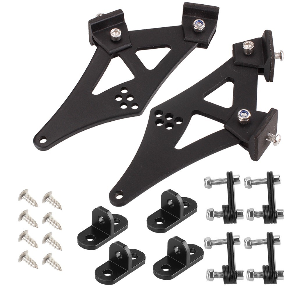 5" Spoiler Mount Brackets Universal Car CNC Aluminum Alloy Rear Wing ...