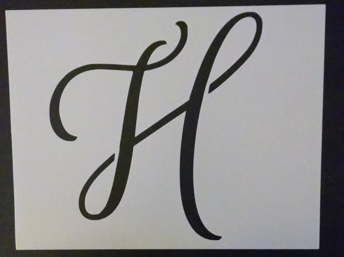 Fancy Cursive Letter H Script Letter Incredible H Fancy